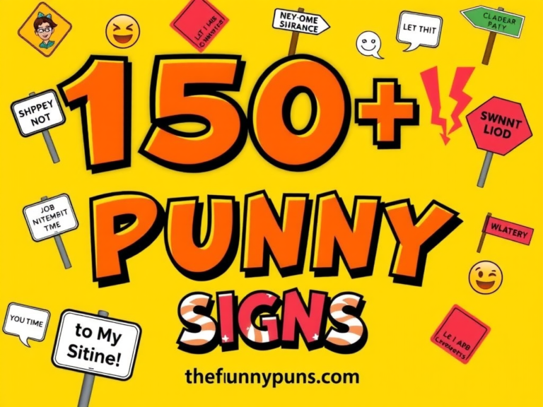 Puns Funny Signs: Hilarious Displays That Will Make You Laugh - The ...