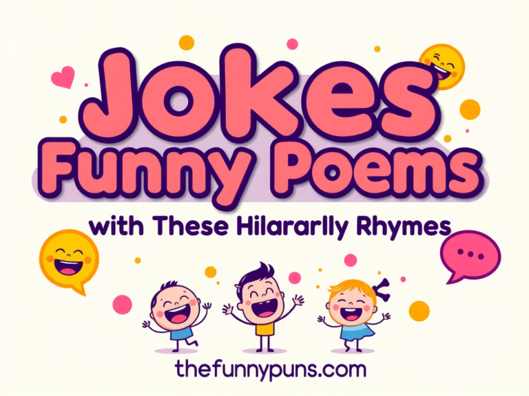 Jokes Funny Poems: Laugh Out Loud with These Hilarious Rhymes - The ...