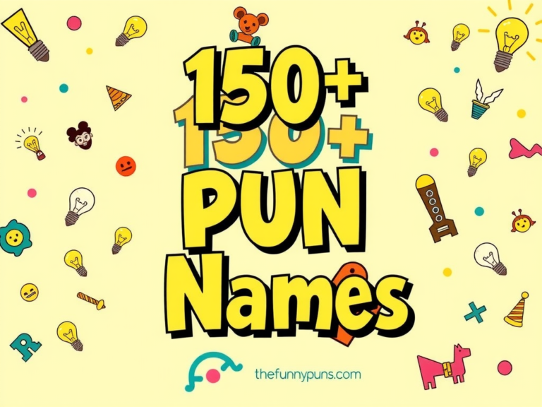 Pun Names: Hilarious and Creative Wordplay Ideas - The Funny Puns